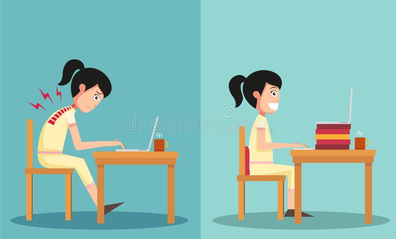 Office Syndrome Infographic,illustration Stock Vector - Illustration of ...