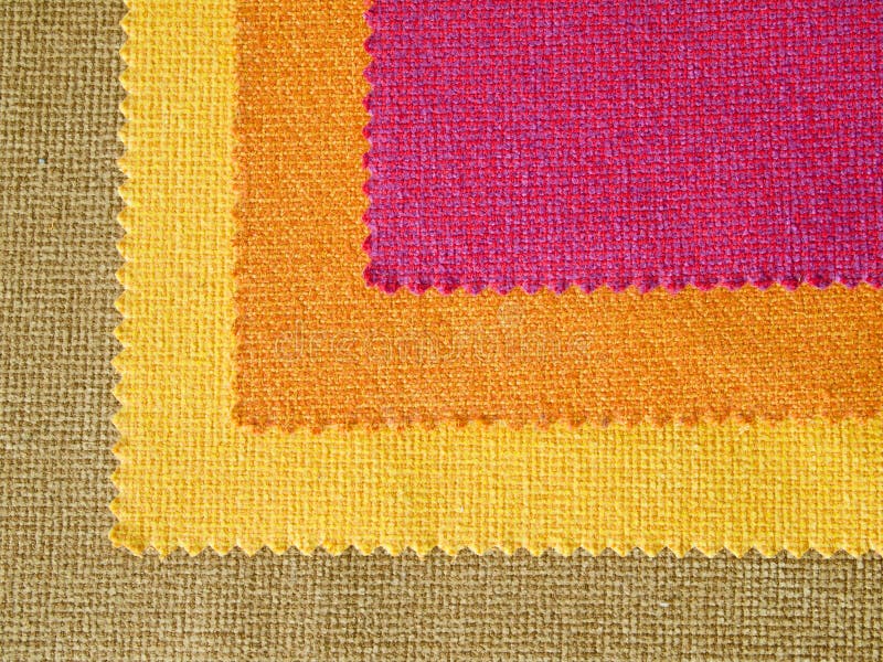 A Sample Of The Fabric: Floral Patterns And Multi-color Stock Image ...