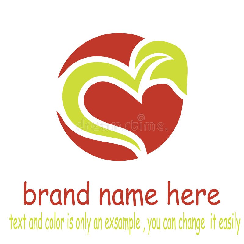 Creative Round Leaf Logo Vector Stock Vector - Illustration of life ...