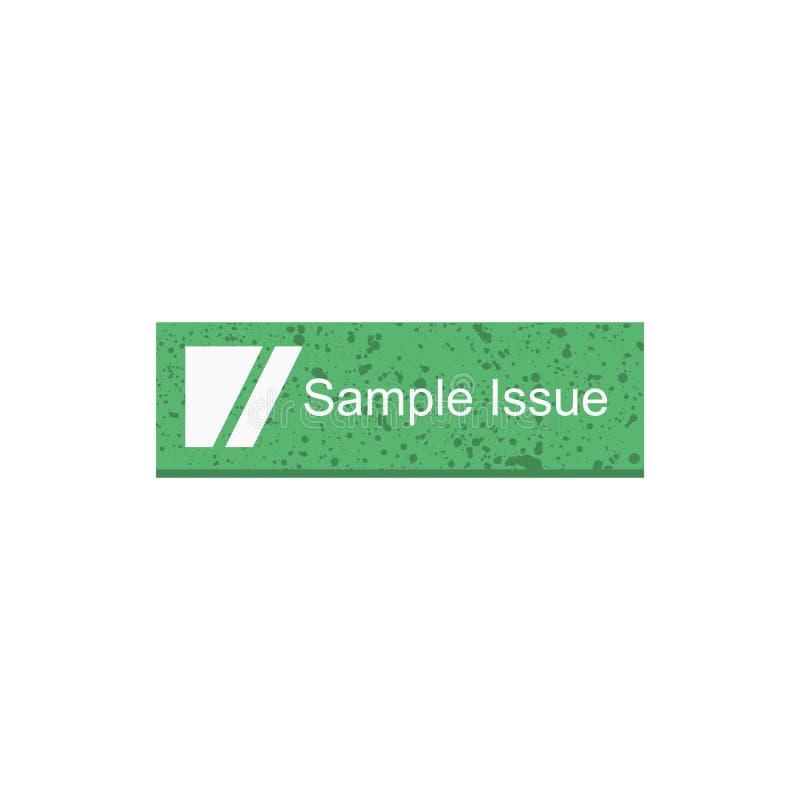 Sample Issue Rectangle Button Stock Illustration - Illustration of ...