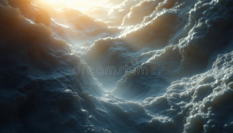 A Visual Optical Illusion, an Abyss, an Abyss, a Depth, a Cave. Stock ...