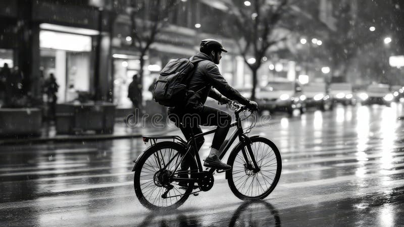 Ride through the Rain: Stylish and Durable Biking Essentials, AI ...