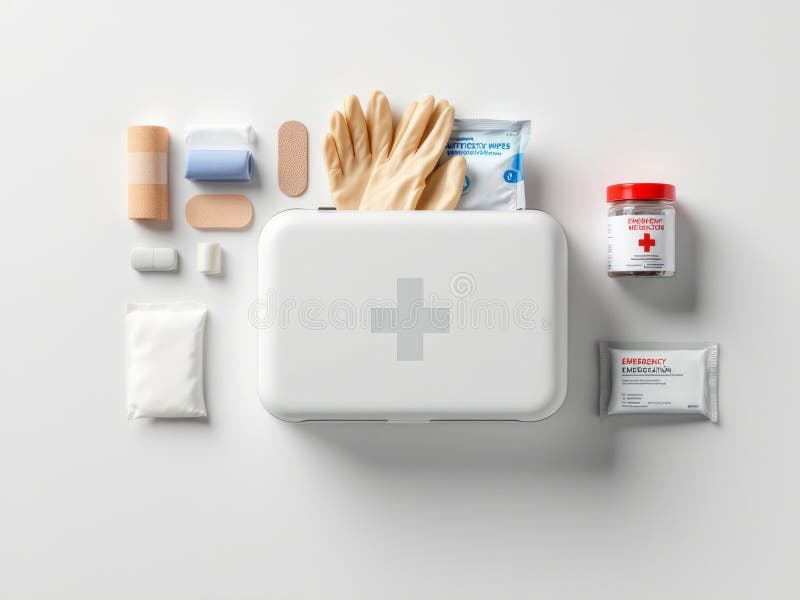Essential First Aid Kit for Every Need Stock Illustration ...