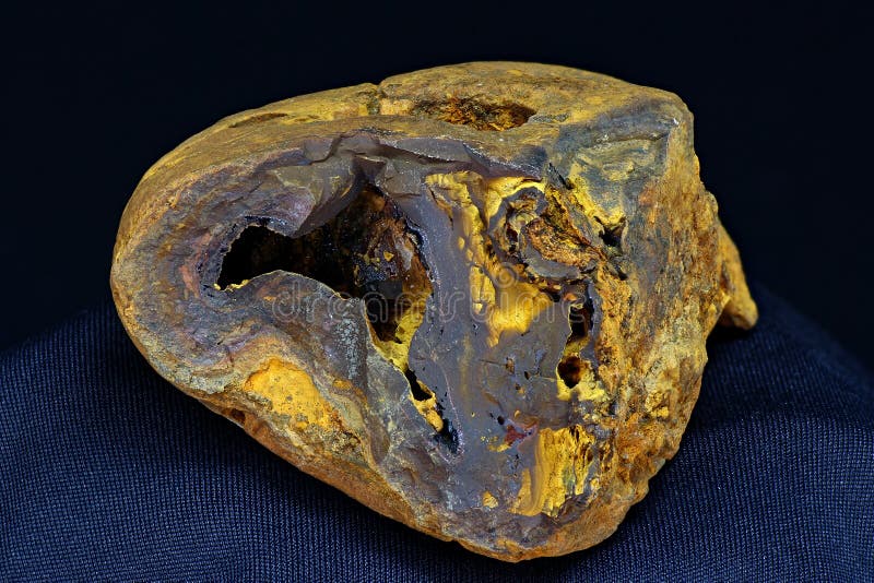 Sample of Limonite Brown Iron Ore Isolated Stock Photo - Image of ...