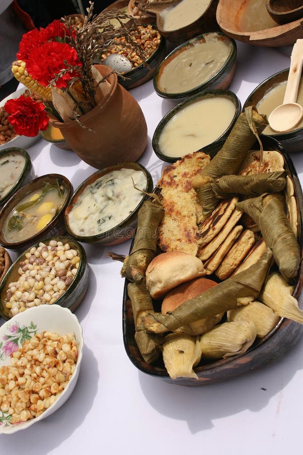 Sample of Local Ecuadorian Food Stock Photo - Image of flower ...