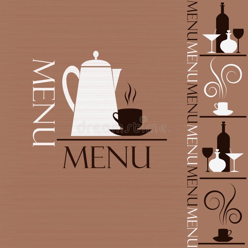 Sample menu stock vector. Illustration of imagery, bottle - 59136038