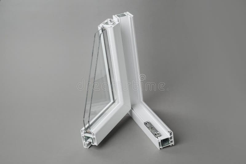 Sample of Modern Window Profile Stock Photo - Image of insulation ...