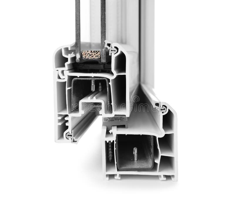 Sample Of Modern Window Profile On White Background Stock Photo - Image ...