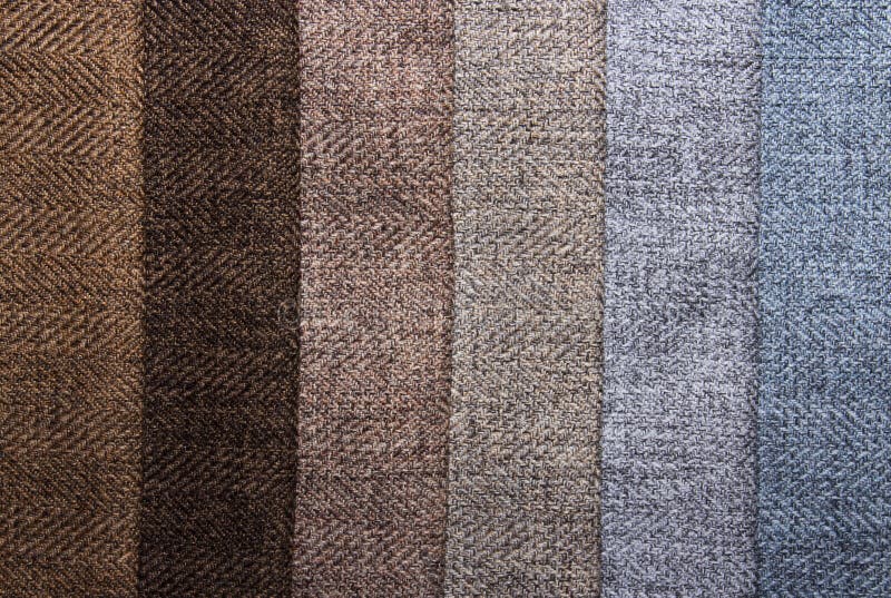 A Sample of Multi-colored Textures of Fabrics. Stock Photo - Image of ...
