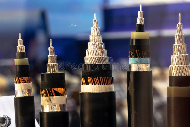 Sample of Multi-core Cable with Protected Wires Stock Photo - Image of ...