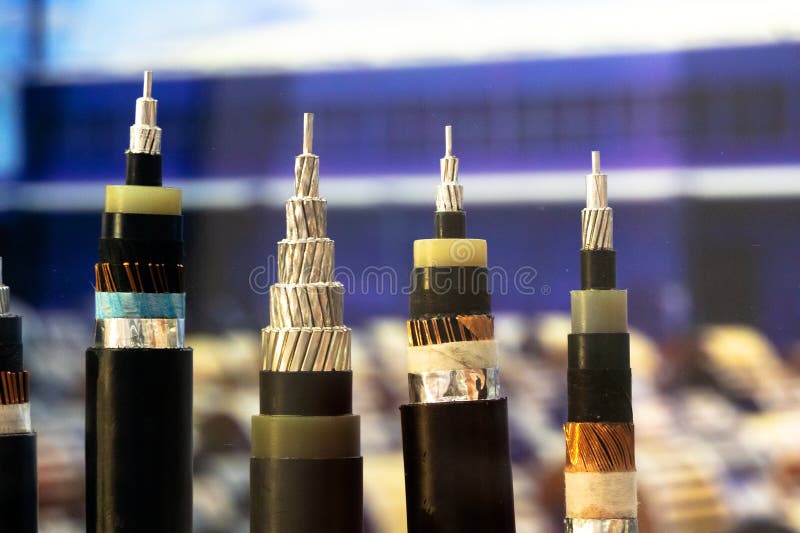Sample of Multi-core Cable with Protected Wires Stock Image - Image of ...