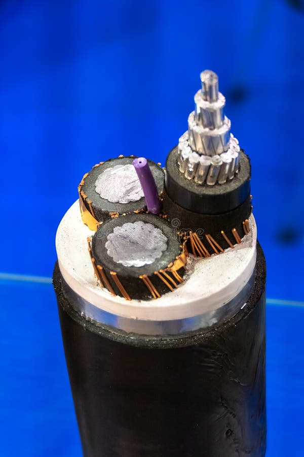 Sample of Multi-core Cable with Protected Wires Stock Image - Image of ...
