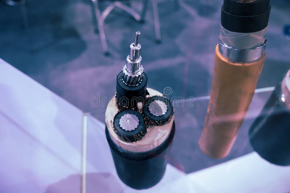 Sample Multicore Cable. Cut and Stripped Wire Stock Image - Image of ...