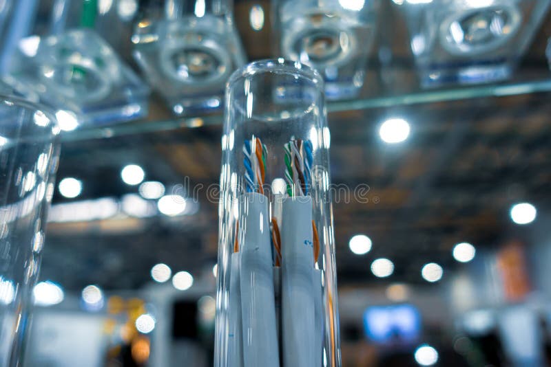 Sample Multicore Cable. Cut and Stripped Wire Stock Photo - Image of ...