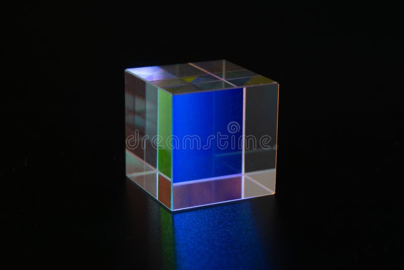 Sample of Optical Glass Cube Stock Image - Image of glass, science ...