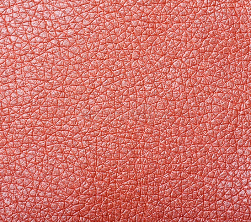 Sample of Orange Leather Upholstery Stock Photo - Image of beige ...