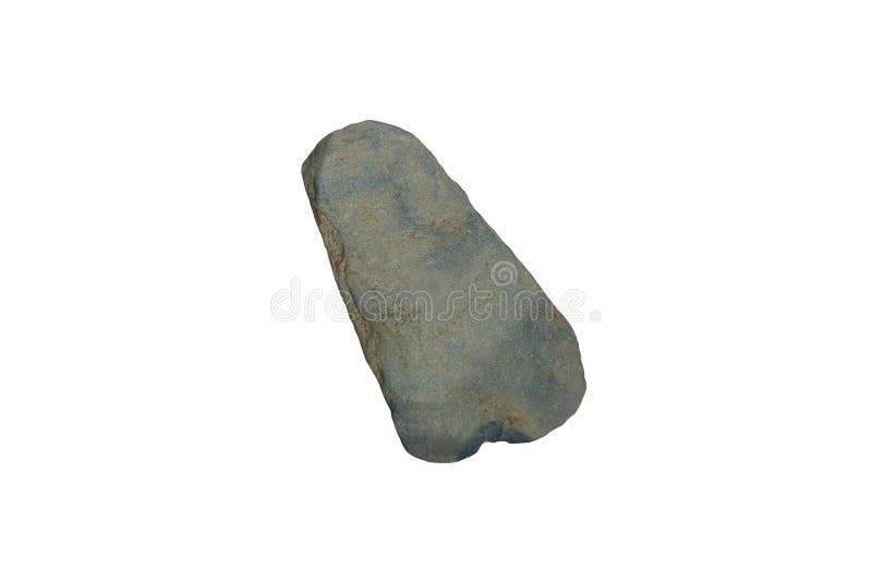 Sample of Paleolithic Age Stone Tool Isolated on White Background ...