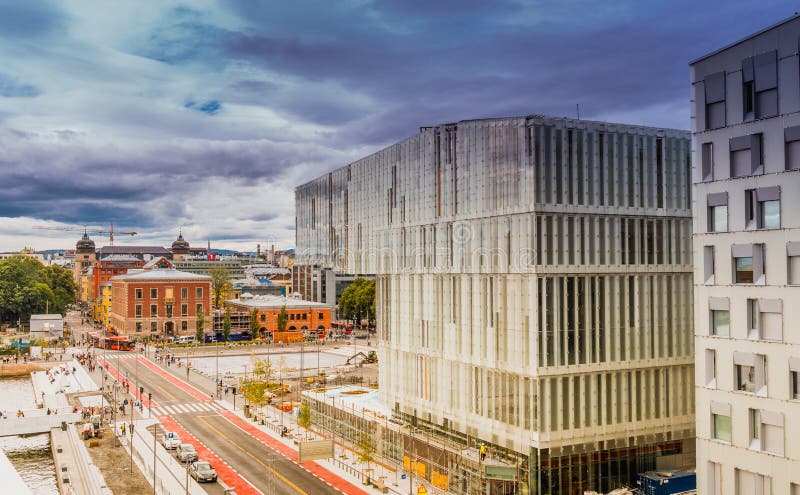 Architecture of Oslo, Scandinavia Editorial Photo - Image of outside ...