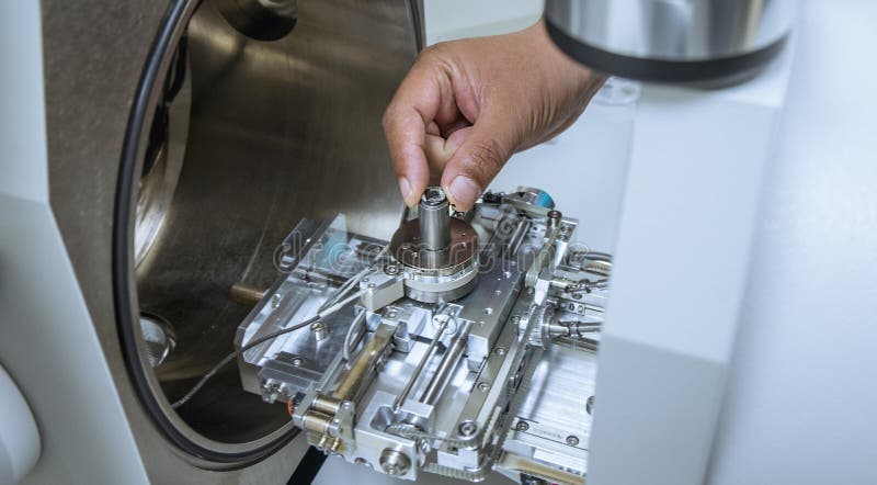The Sample is Placed in a High Magnification Camera, Used by Machines ...
