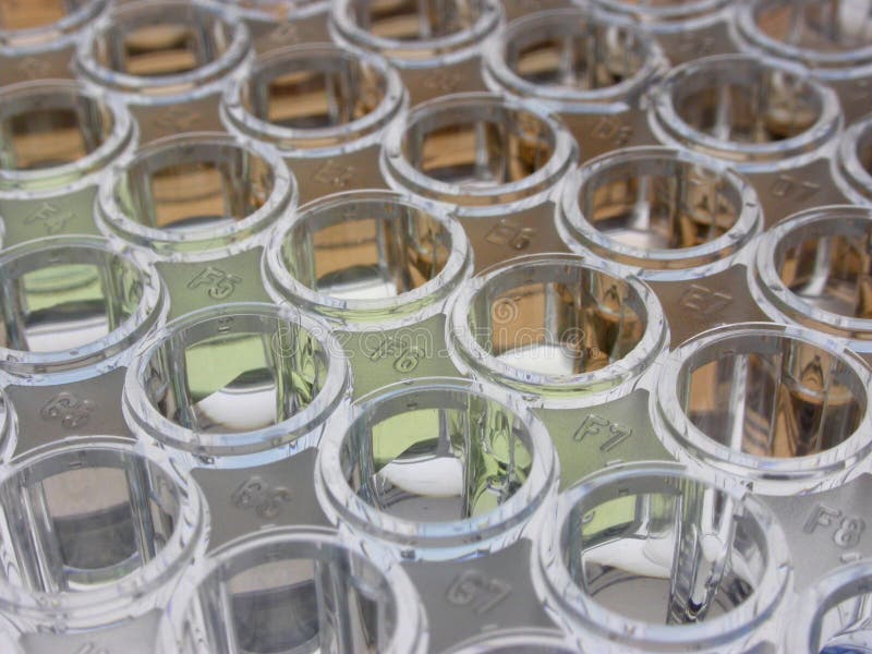 Kjeldahl Tubes in Rack Preparing for Digestion Wastewater Sample ...