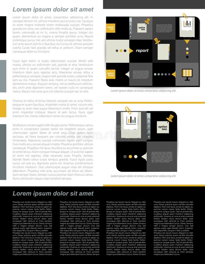 Sample print page. stock vector. Illustration of graphics - 47153976