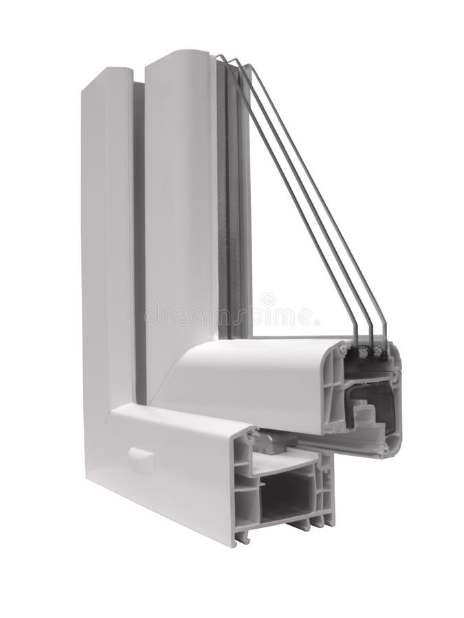 Sample 3 PVC of a window stock photo. Image of sample - 5103334