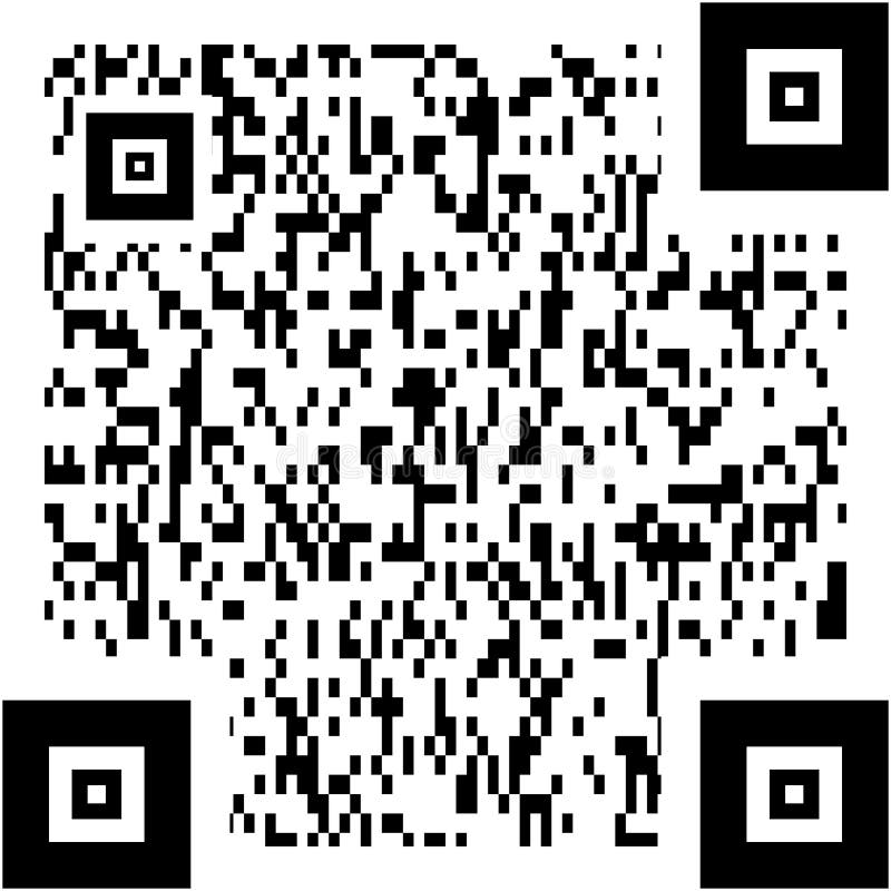 Sample Qr Code Ready To Scan with Smart Phone Stock Illustration ...