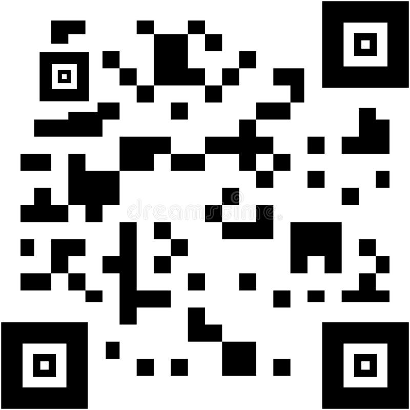 Sample Qr Code Ready To Scan with Smart Phone Stock Illustration ...