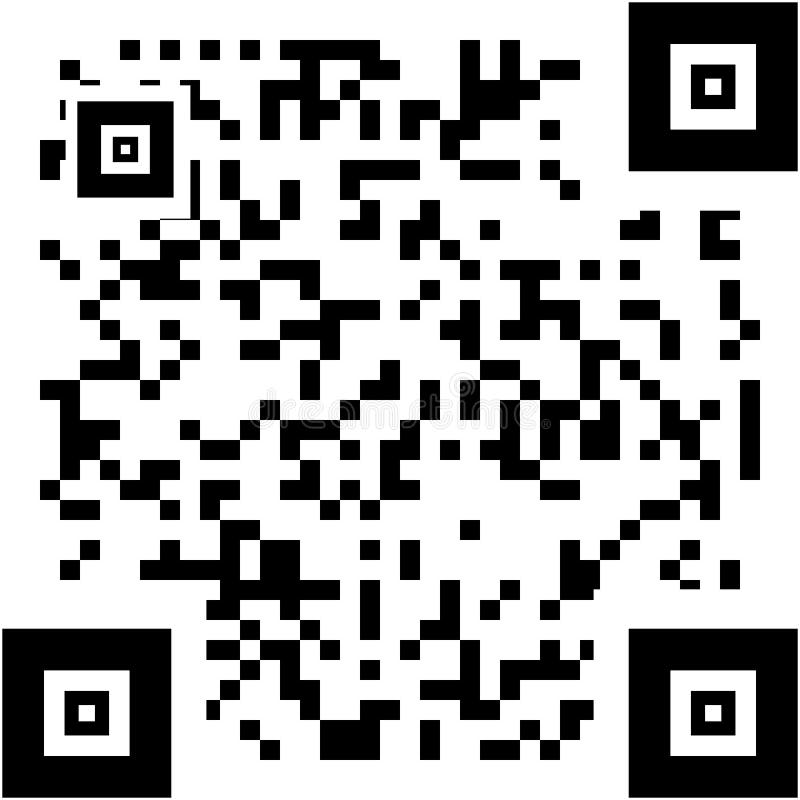 Sample Qr Code Ready To Scan with Smart Phone Stock Illustration ...