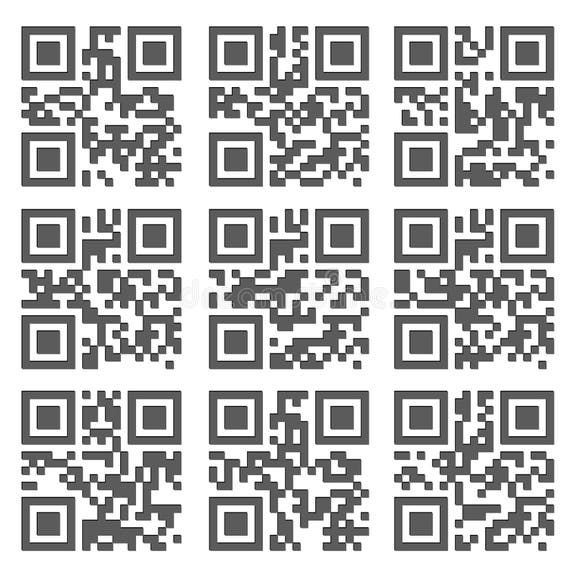 Sample QR Code Ready To Scan with Smart Phone Stock Vector ...