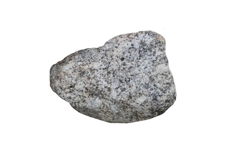 Sample Raw of Granite Rock Isolated on White Background. Stock Image ...