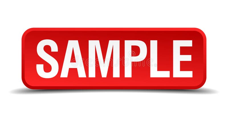 Sample button stock vector. Illustration of isolated - 158489482