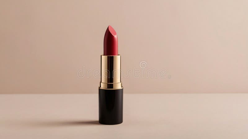 A Sample of Red Lipstick Standing, Presenting Demonstration Product ...