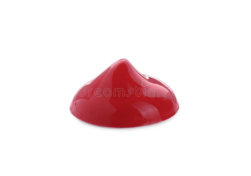 Sample of Red Paint on White Background Stock Image - Image of hobby ...