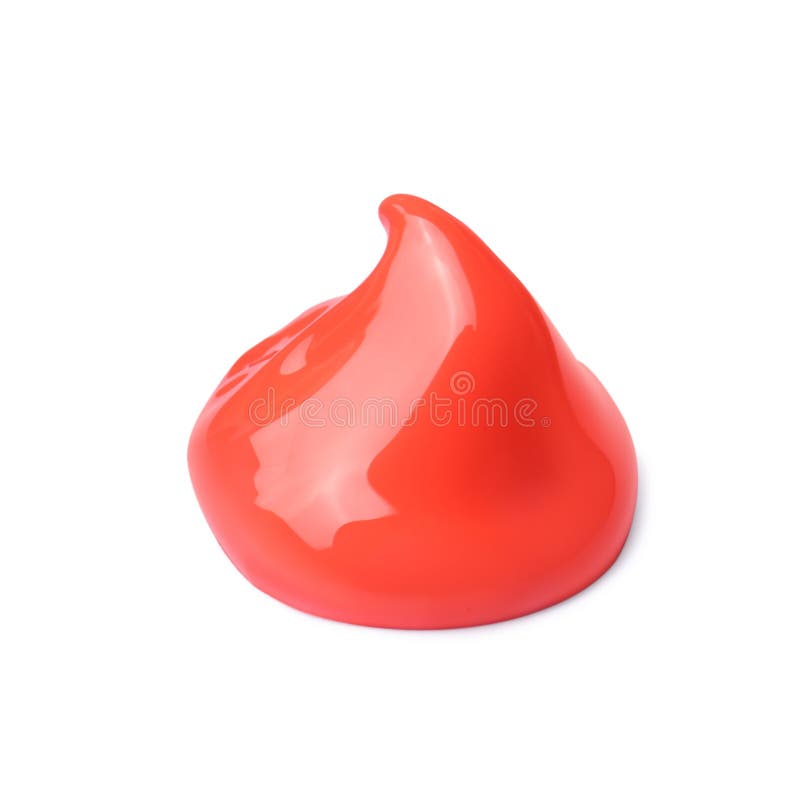 Sample of Red Paint on White Background Stock Illustration ...