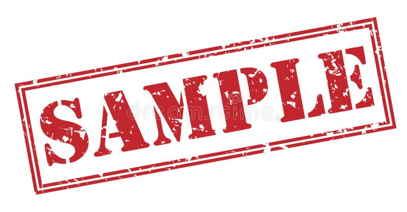 Sample Stamp On White Background. Stock Illustration - Illustration of ...