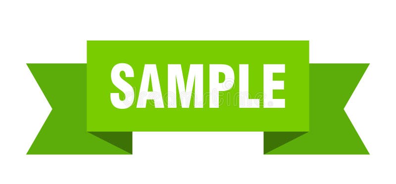 Sample ribbon. stock vector. Illustration of element - 153380568