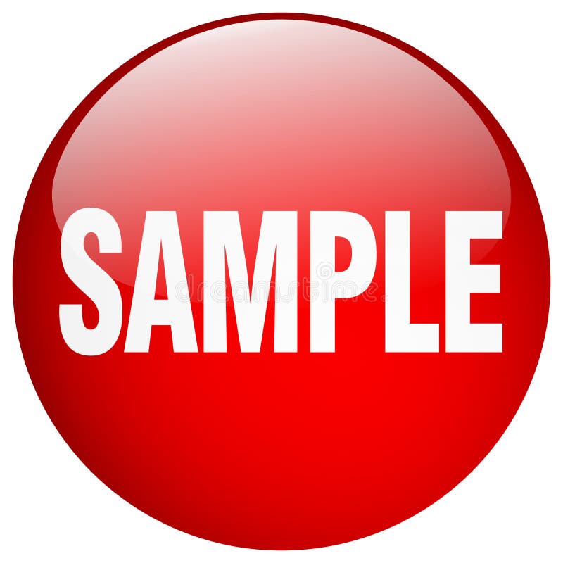 Sample Button. Sample Square 3d Push Button. Stock Vector ...