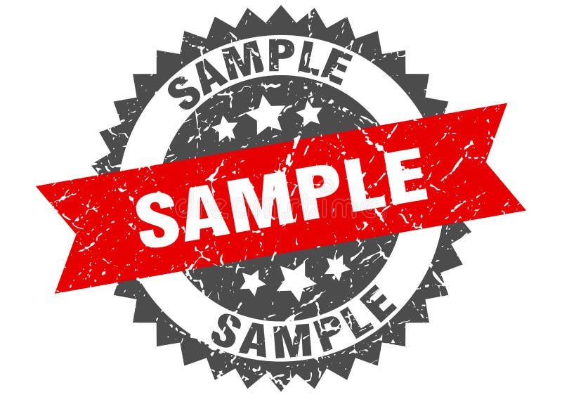 Sample stamp stock vector. Illustration of isolated - 106382886