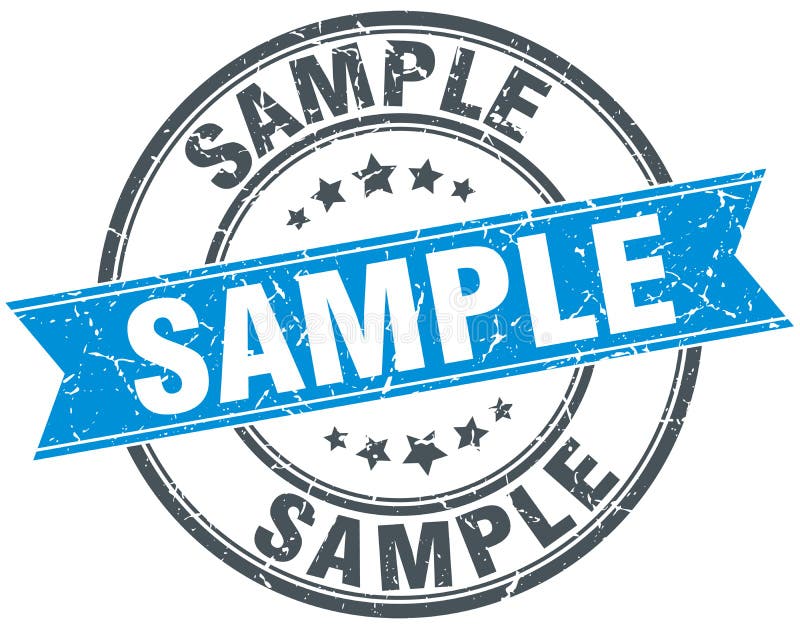 Sample stamp stock vector. Illustration of badge, round - 120326427