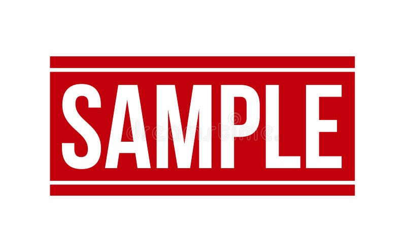 Sample Rubber Stamp. Red Sample Rubber Grunge Stamp Seal Vector ...
