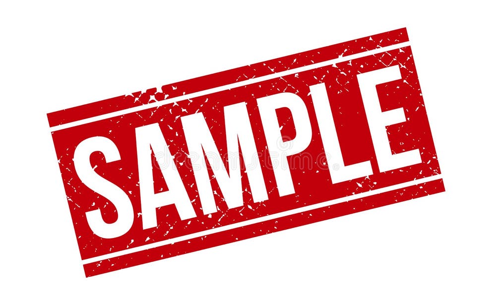 Sample Rubber Stamp. Red Sample Rubber Grunge Stamp Seal Vector ...