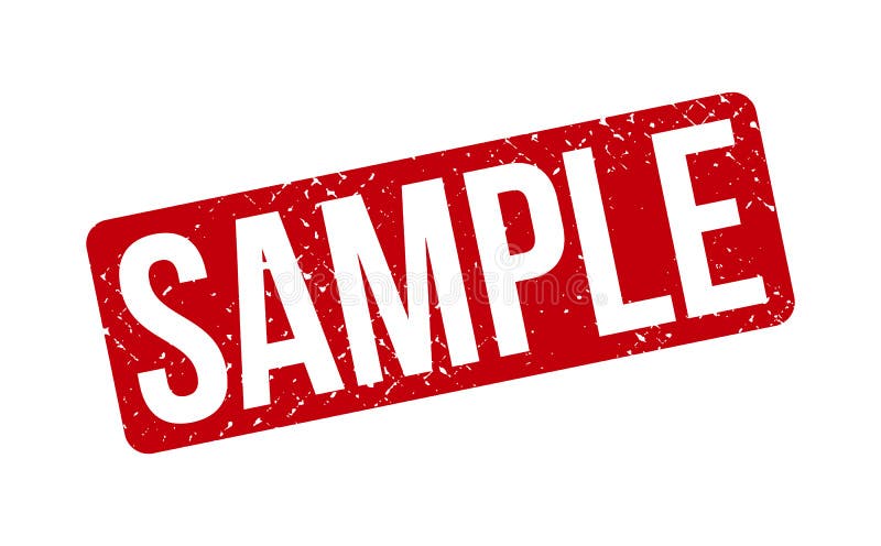 Sample Rubber Stamp. Red Sample Rubber Grunge Stamp Seal Vector ...