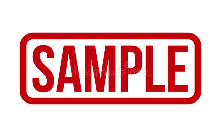 Sample Rubber Stamp. Red Sample Rubber Grunge Stamp Seal Vector ...