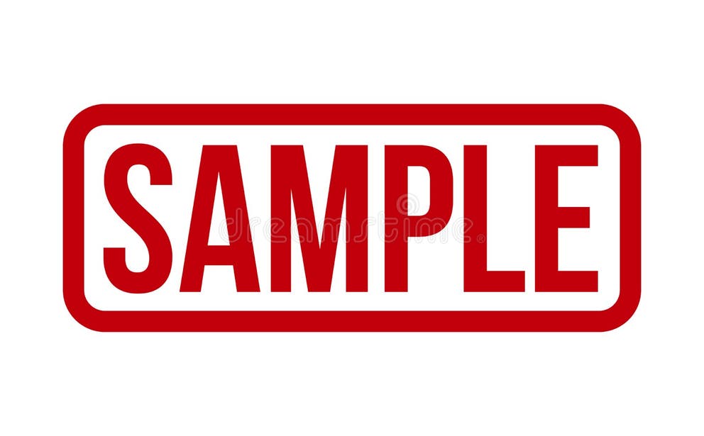 Sample Rubber Stamp. Red Sample Rubber Grunge Stamp Seal Vector ...