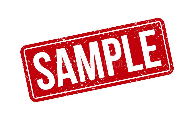 Sample Rubber Stamp. Red Sample Rubber Grunge Stamp Seal Vector ...