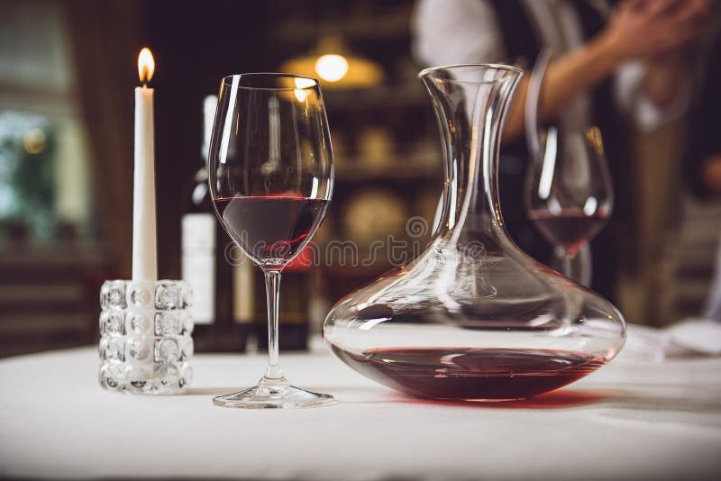 Sample of serving red wine stock photo. Image of delicious - 81797058