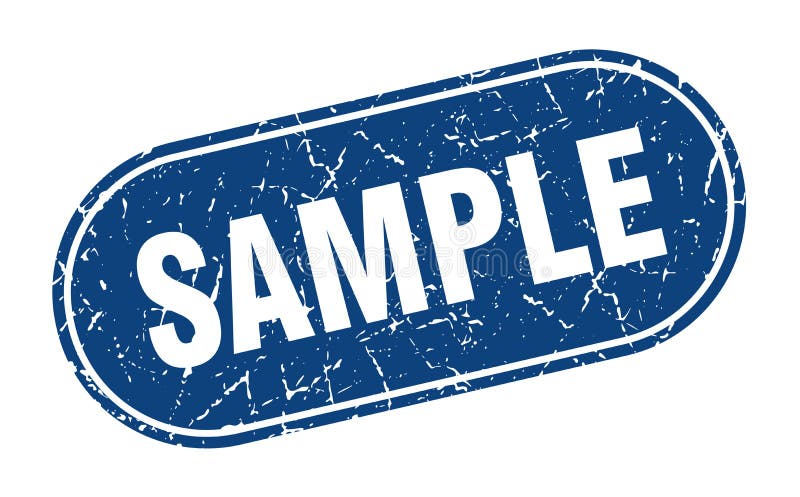 Sample Sign. Sample Grunge Stamp Stock Vector - Illustration of square ...