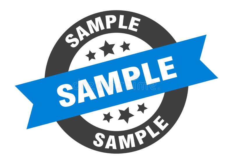 Sample Sign Sticker. Stamp Vector Texture. Stock Vector - Illustration ...