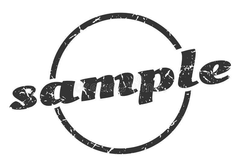 Sample Sign. Sample Round Vintage Stamp Stock Vector - Illustration of ...